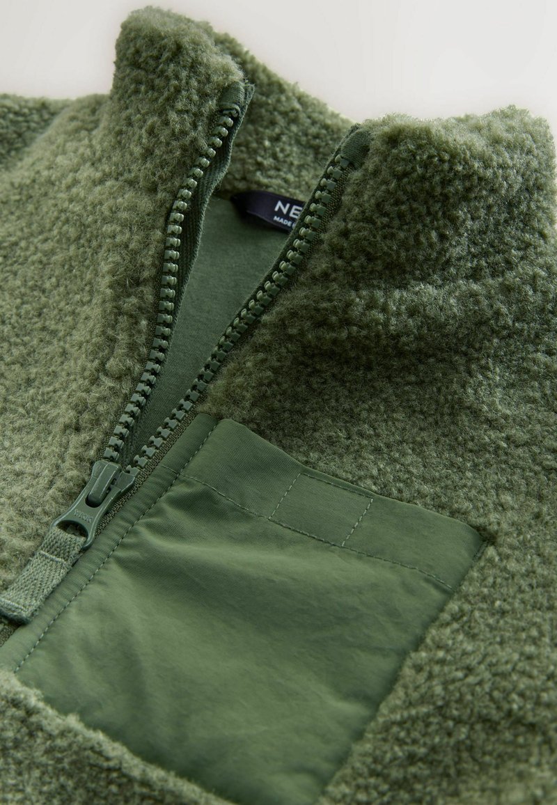 Next REGULAR FIT - ZIP THROUGH - Fleecejakke - minerals/grøn - Zalando.dk