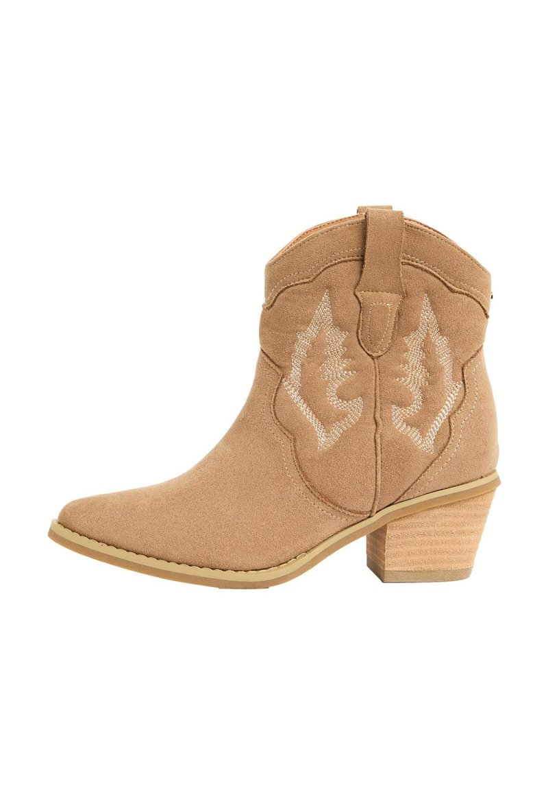 Lipsy WIDE FIT - PULL ON WESTERN - Cowboy-/Bikerstiefelette - sand ...