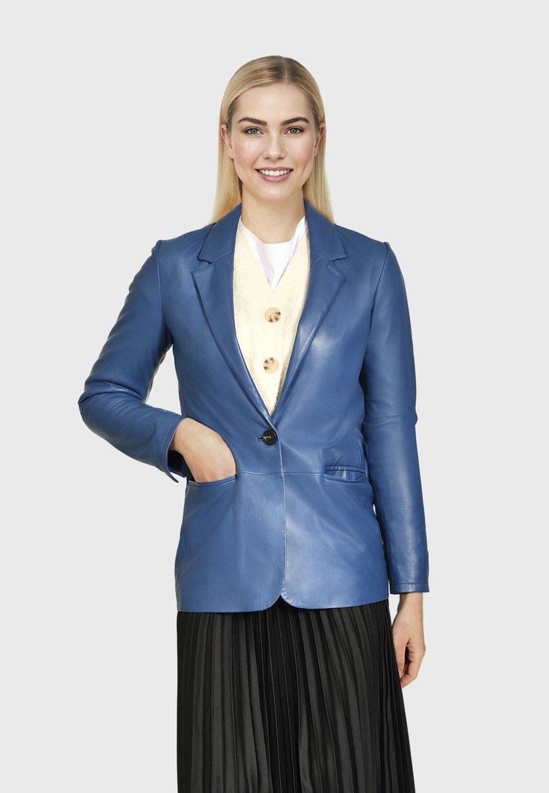 Oakwood MEG - Blazer - indigo blue/dark-blue denim - Zalando