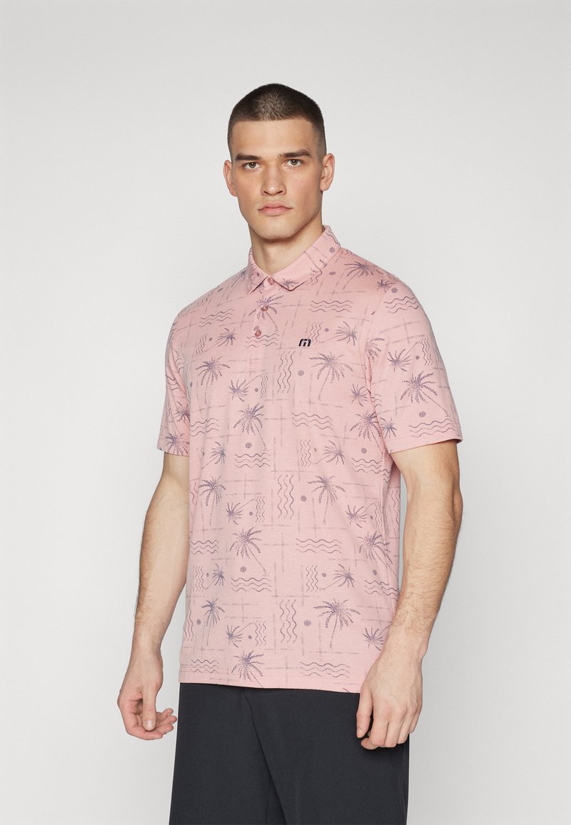 TravisMathew COCONUT PALM - Polo shirt - heather blush/mottled light ...