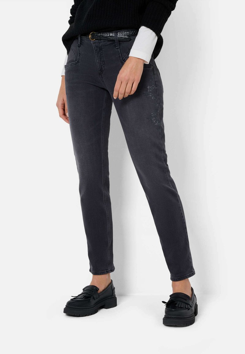 BRAX STYLE MERRIT - Jeans Straight Leg - used black black/schwarz ...