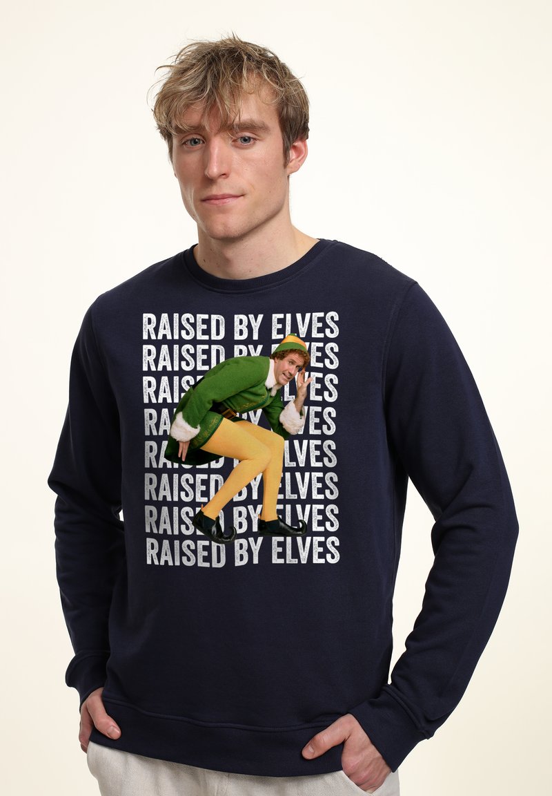 Henry Tiger ELF RAISED BY ELVES - Sweater - navy blue/donkerblauw ...