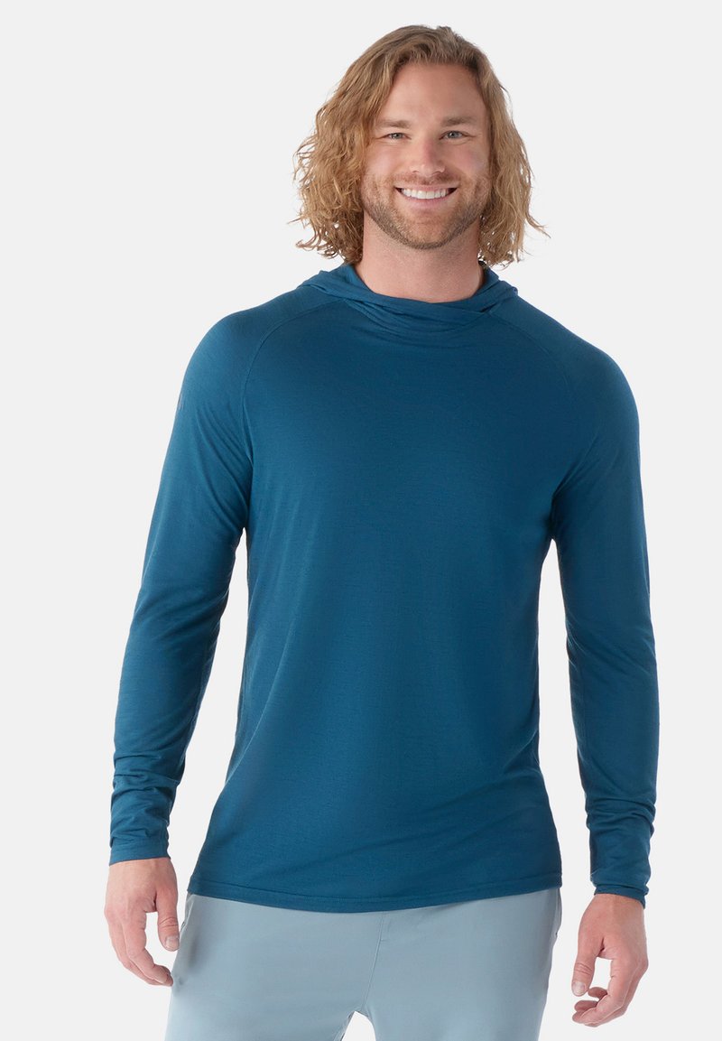 Smartwool ACTIVE - Kapuzenpullover - twilight blue/hellblau - Zalando.at