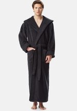 Arus HOOD N FULL - Dressing gown - schwarz/black - Zalando.de