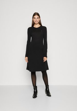 Tommy Hilfiger Robe en jersey - black/noir - ZALANDO.FR