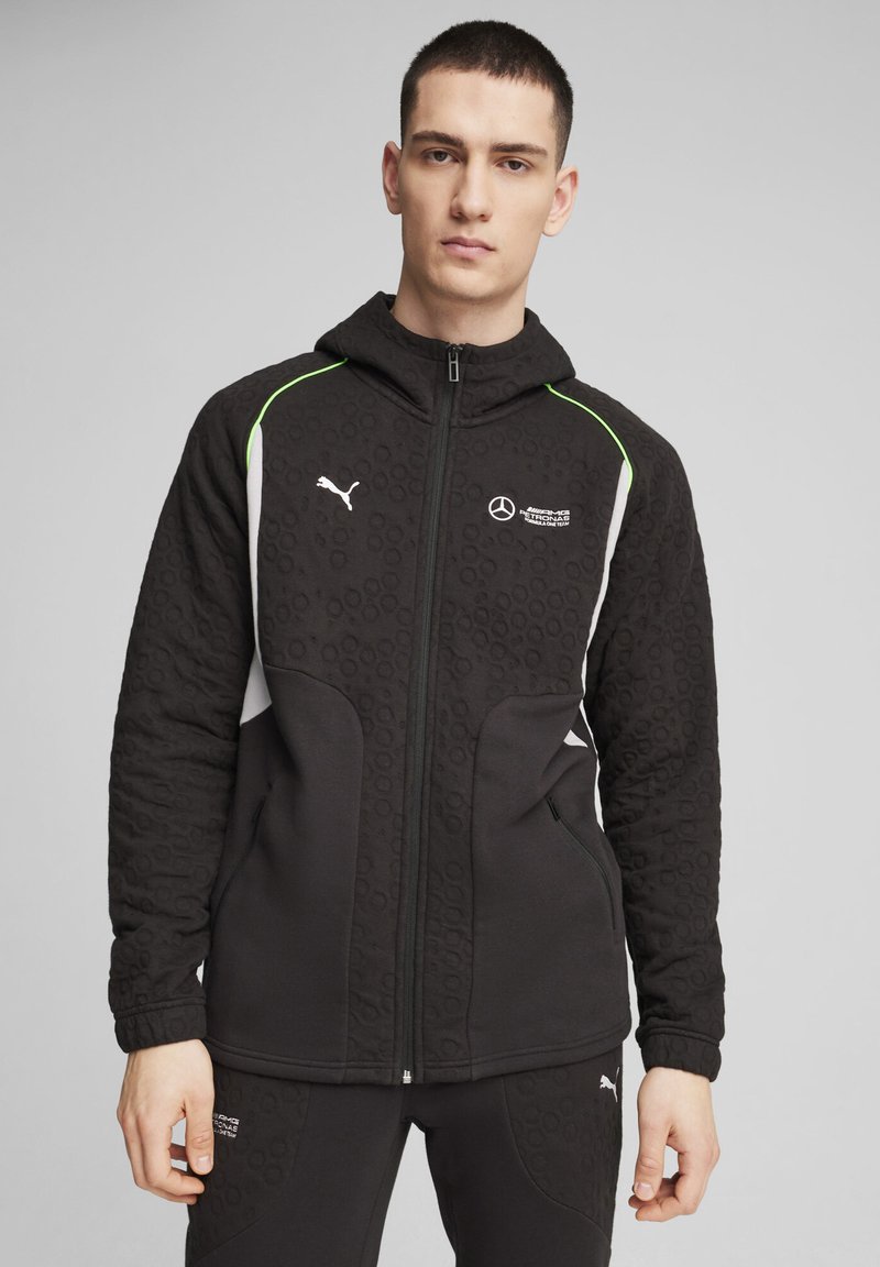 Puma MERCEDES-AMG PETRONAS - Sudadera con cremallera - black/negro ...