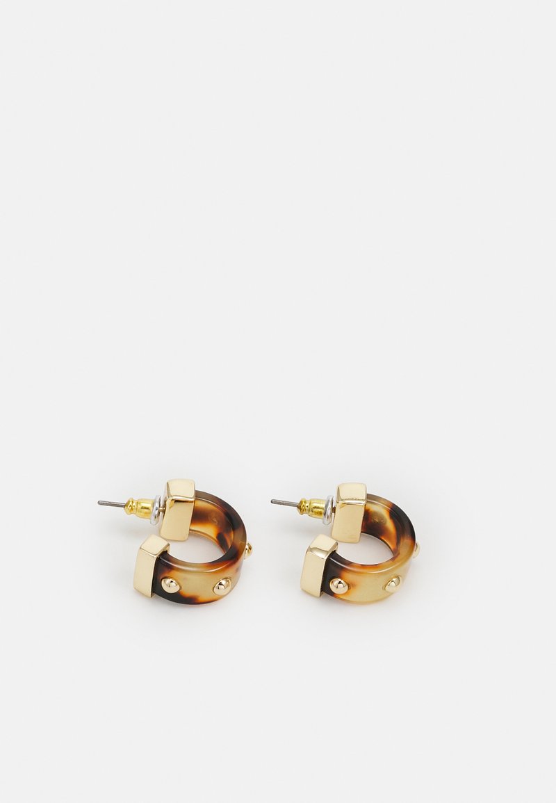 Lauren Ralph Lauren TORT HOOP - Earrings - gold-coloured/brown/gold-coloured - Zalando.co.uk