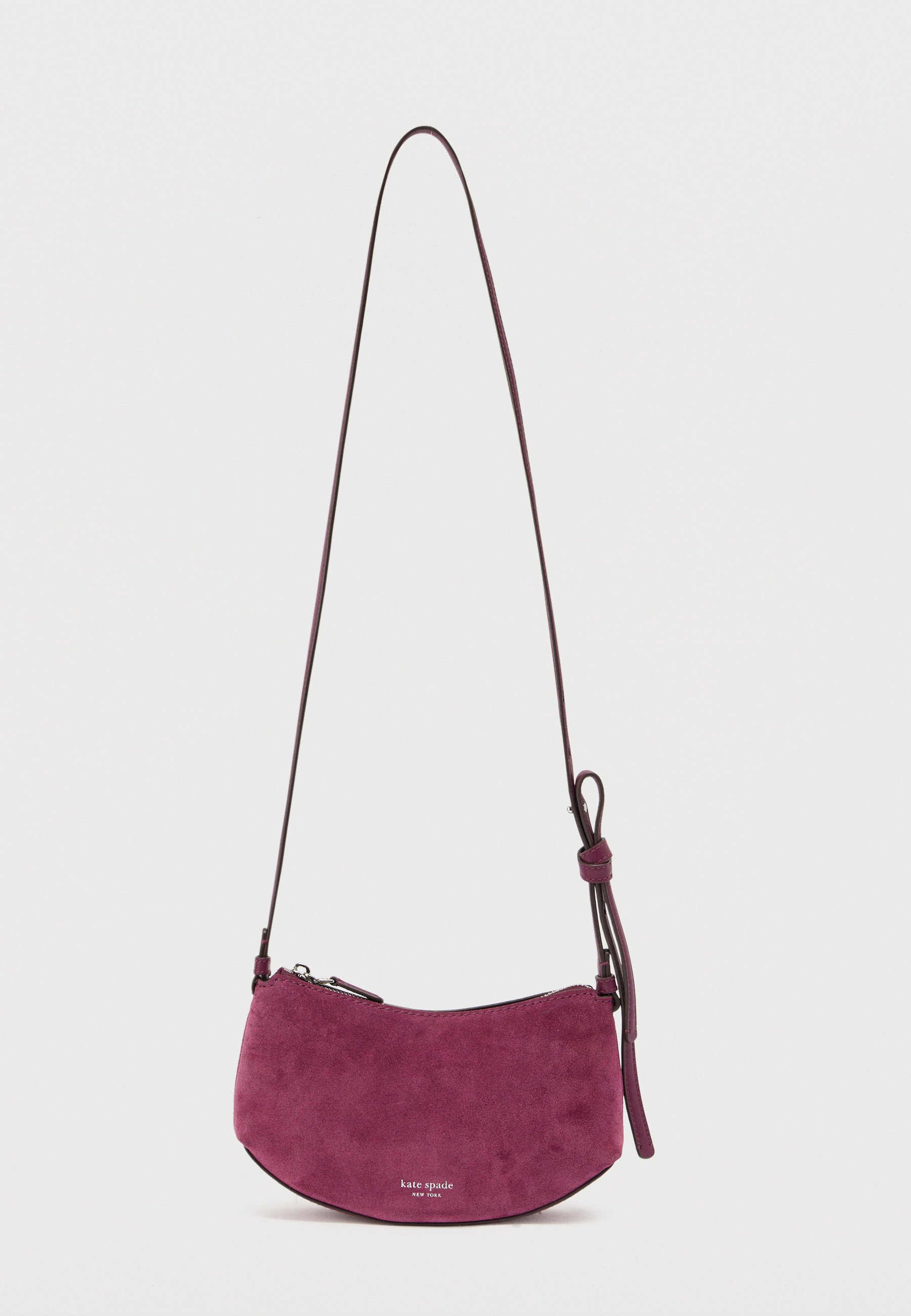 (取寄) ケイトスペード レディース ループ スエード クロスボディ Kate Spade New York women Loop Suede Crossbody Purple Agate kate spade new york LOOP - Cross body bag - purple agate/dark