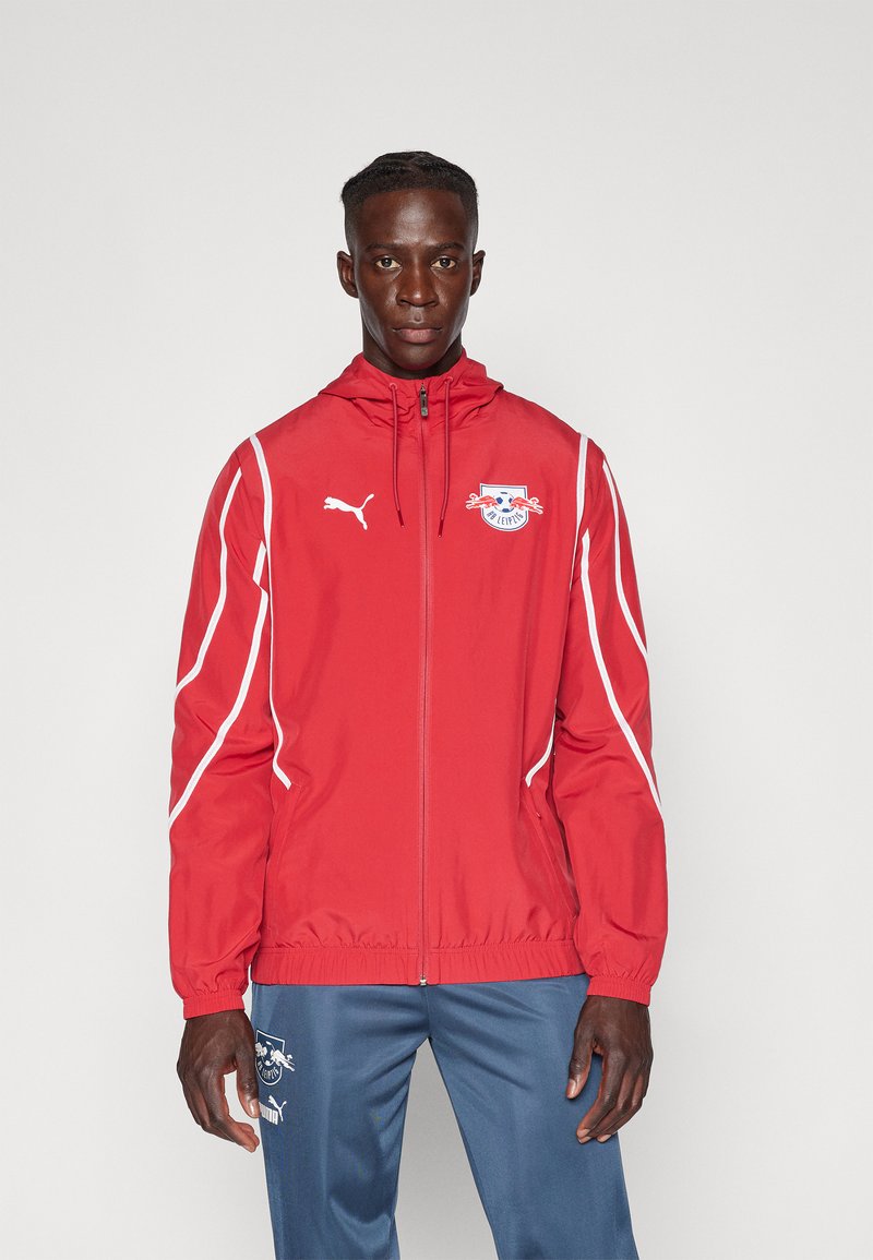 Puma RB LEIPZIG PREMATCH JACKET - Fanartikel - club red/white/rood ...