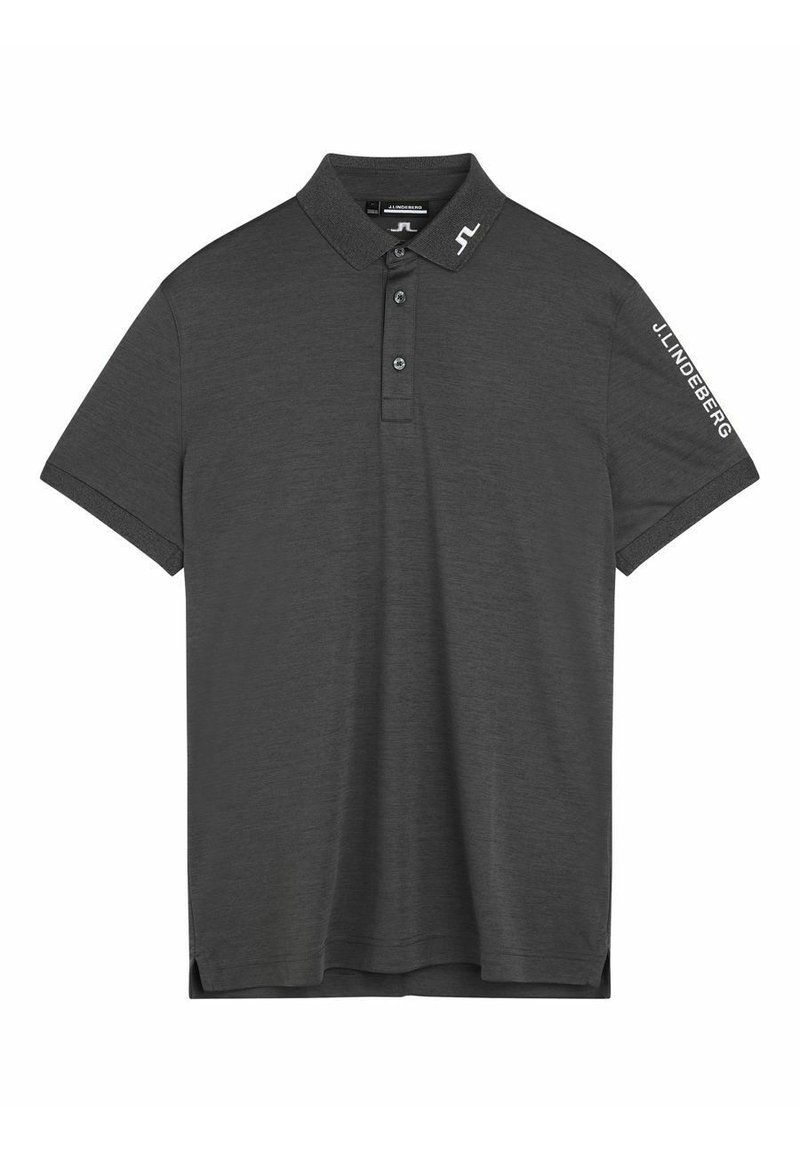 J.LINDEBERG Polo shirt - volcanic ash melange/mottled dark grey ...