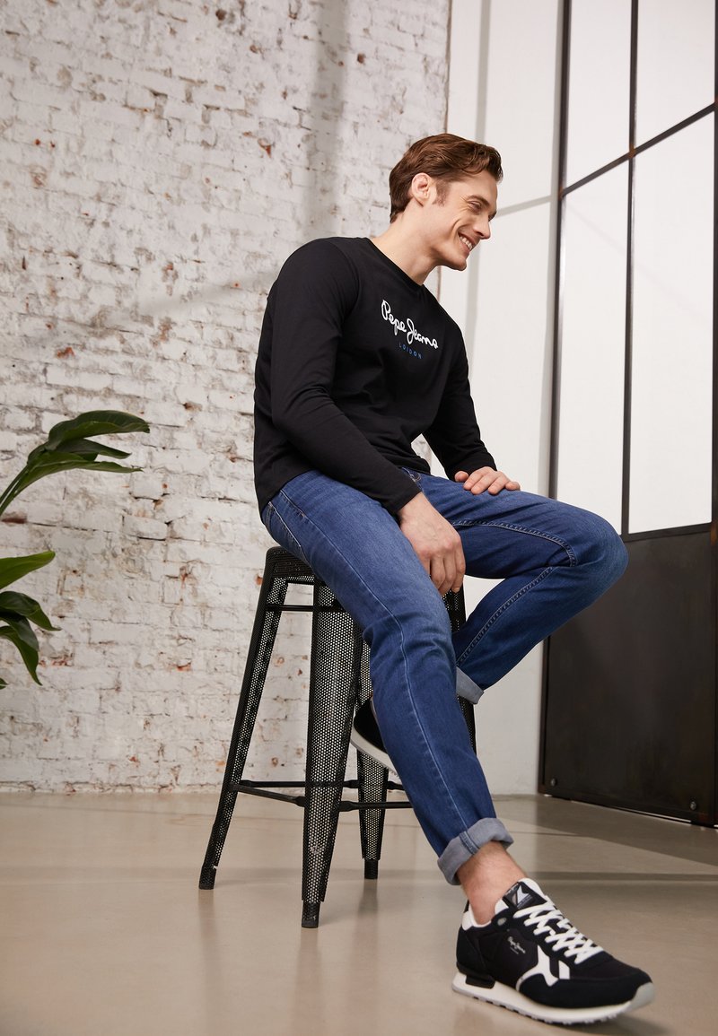 Pepe Jeans EGGO - Topper langermet - black/svart - Zalando.no