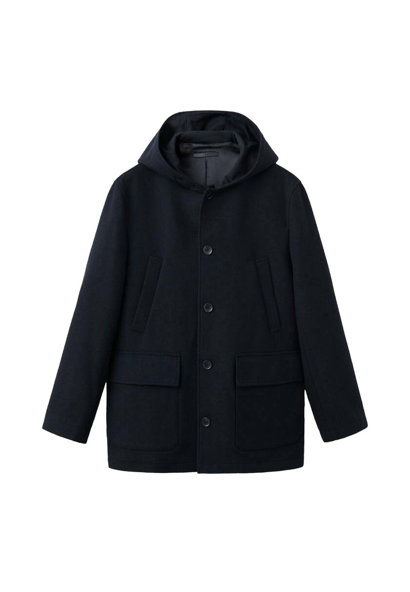 Mango Krátký kabát - dark navy/královská modrá - Zalando.cz