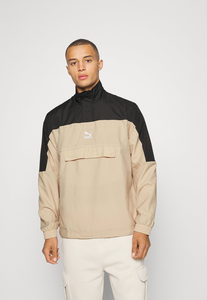 Puma HALF ZIP JACKET - Sweatjacke - light sand/sand - Zalando