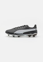 Puma KING MATCH FG/AG - Stoplis futballcipő - black/white/fekete ...