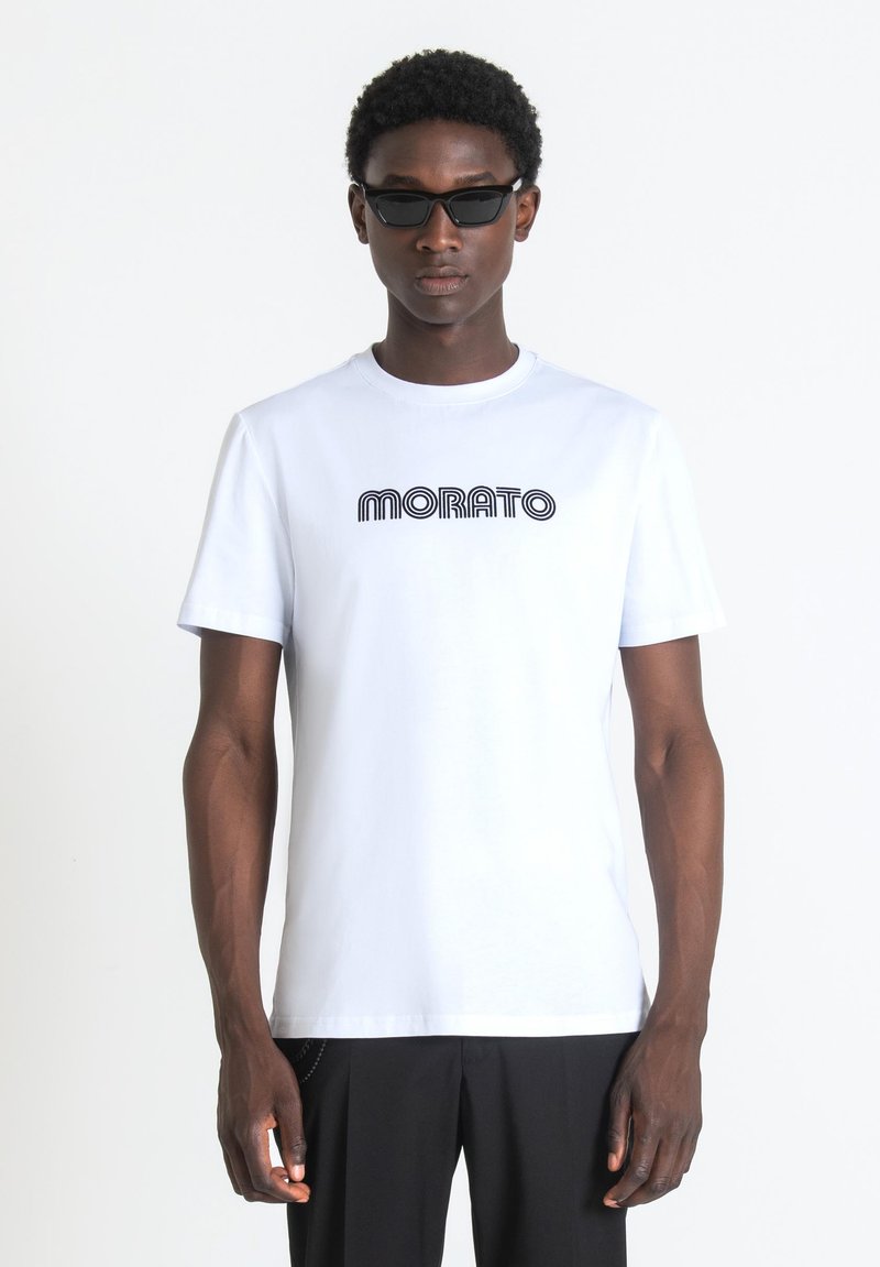 Antony Morato SLIM FIT T-SHIRT - Camiseta estampada - white/blanco ...