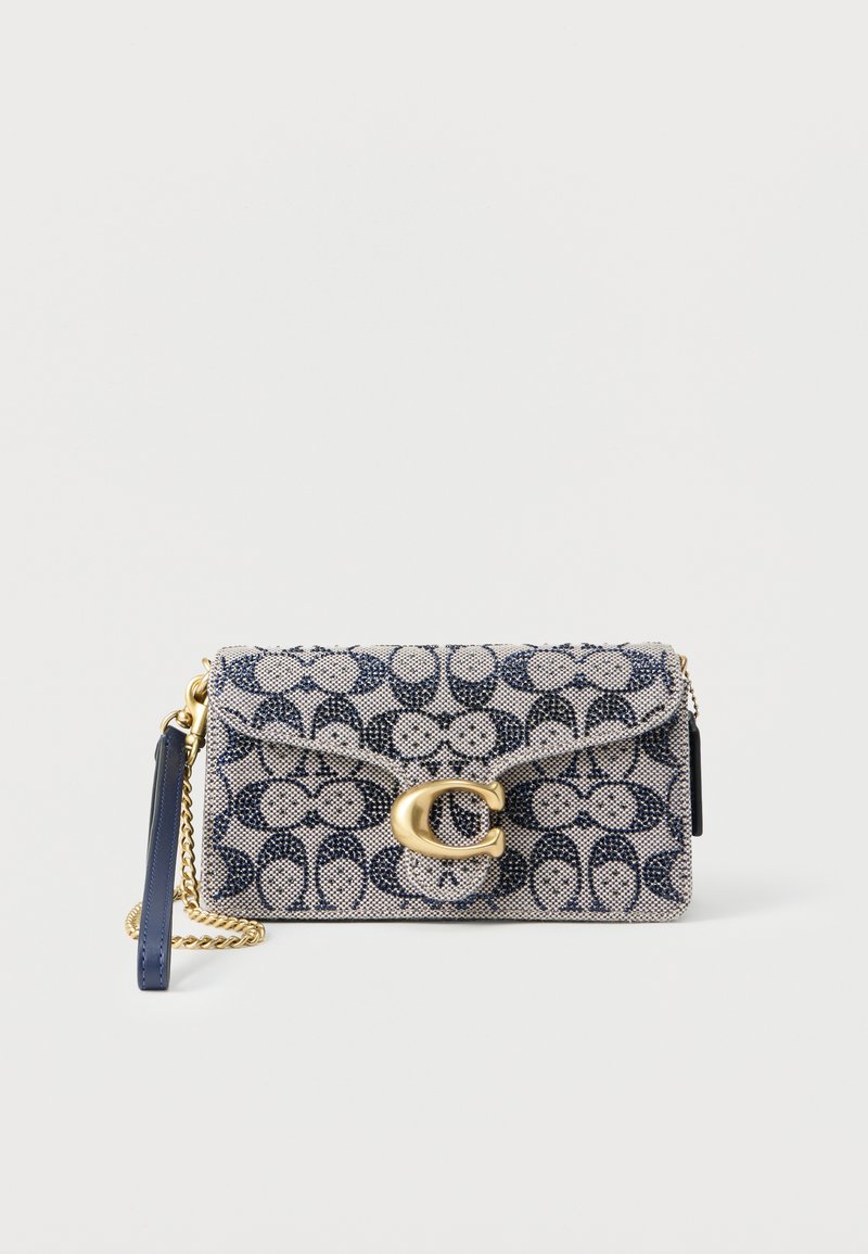 COACH CRYSTAL SIGNATURE TABBY CHAIN CROSSBODY - Cross body bag - cadet ...