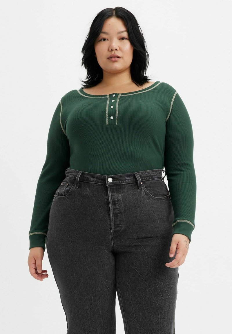 Levis® Pl Sierra Henley Darkest Spruce Langærmet T Shirt Darkest