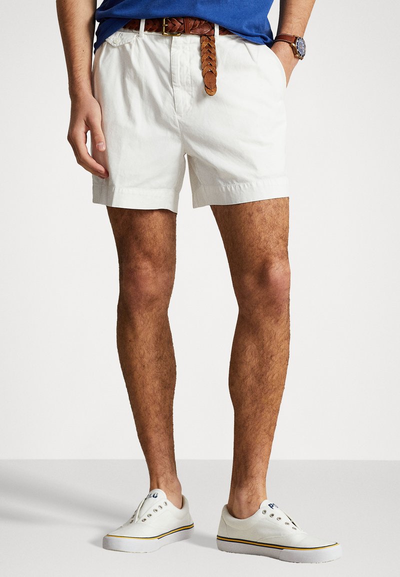 Polo Ralph Lauren TENNIS PLEATED - Shorts - deckwash white/white ...