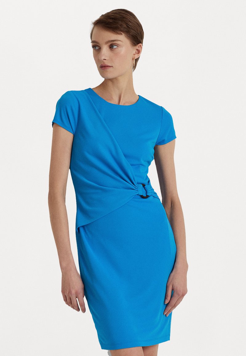 Lauren Ralph Lauren JEHRANT SHORT SLEEVE DAY DRESS - Shift dress - blaze ocean/blue - Zalando.de