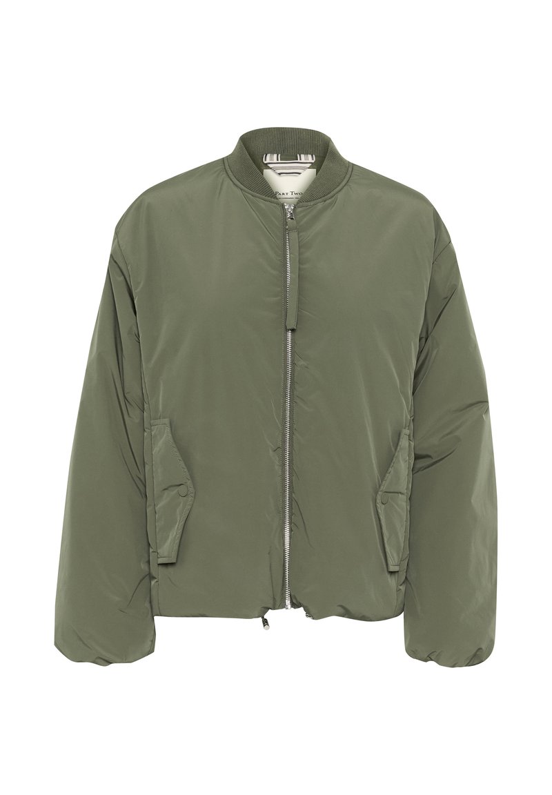 Part Two PWBomber - Bomber Jacket - grape leaf/green - Zalando.co.uk