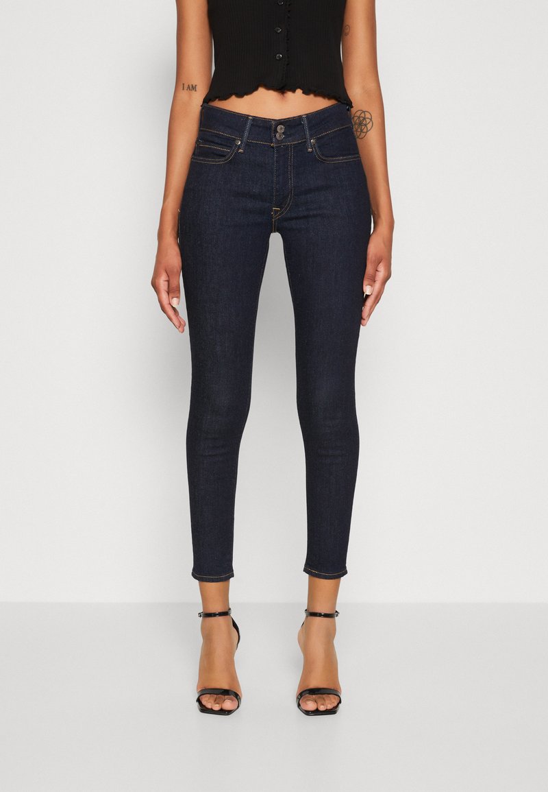 Levi's® 711™ DOUBLE BUTTON - Jeans Skinny Fit - dark indigo/rinsed - Zalando.dk