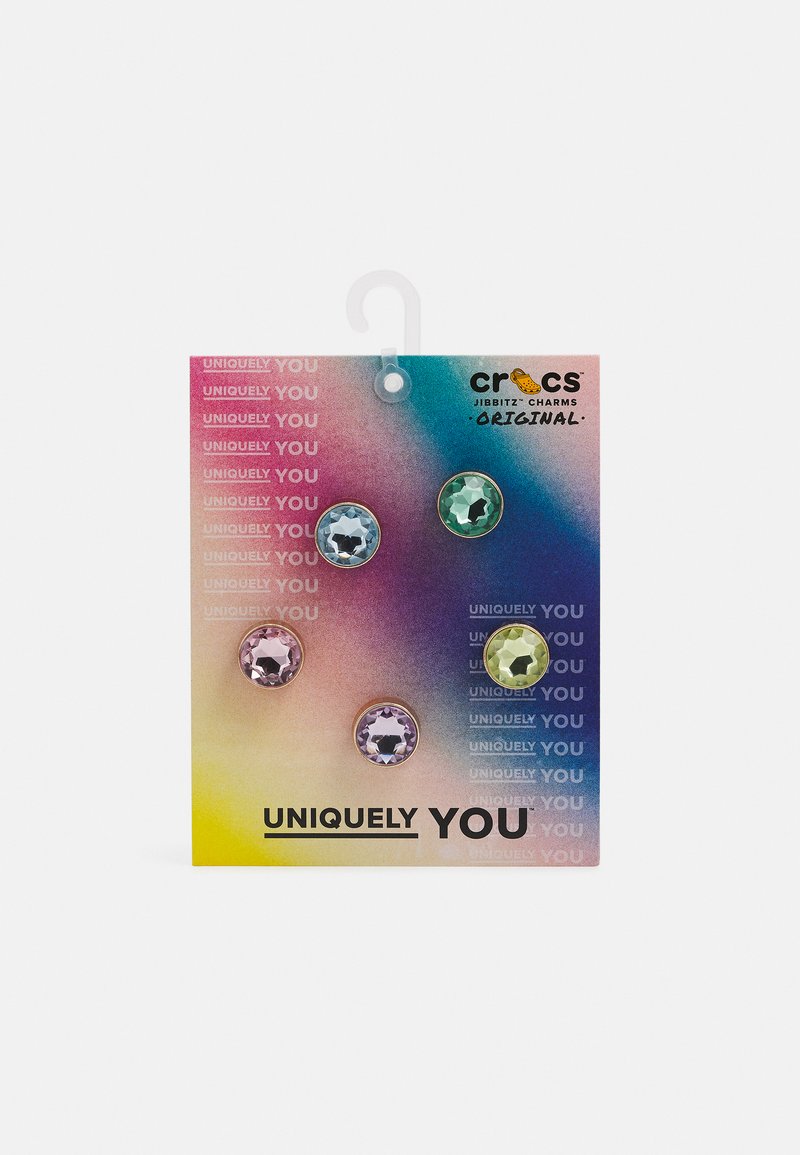 Crocs JIBBITZ GOLD AND GEM 5 PACK - Other accessories - mottled purple ...