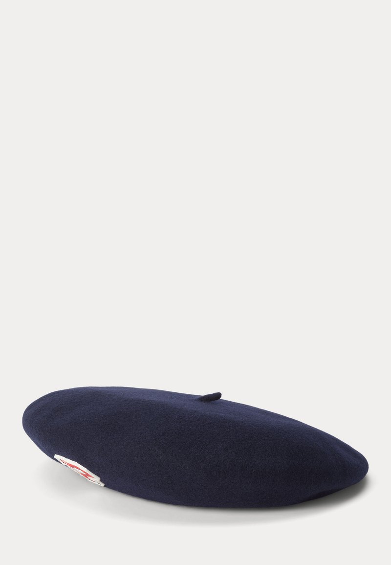 Polo Ralph Lauren LOGO PATCH WOOL BERET - Beanie - hunter navy/dark ...