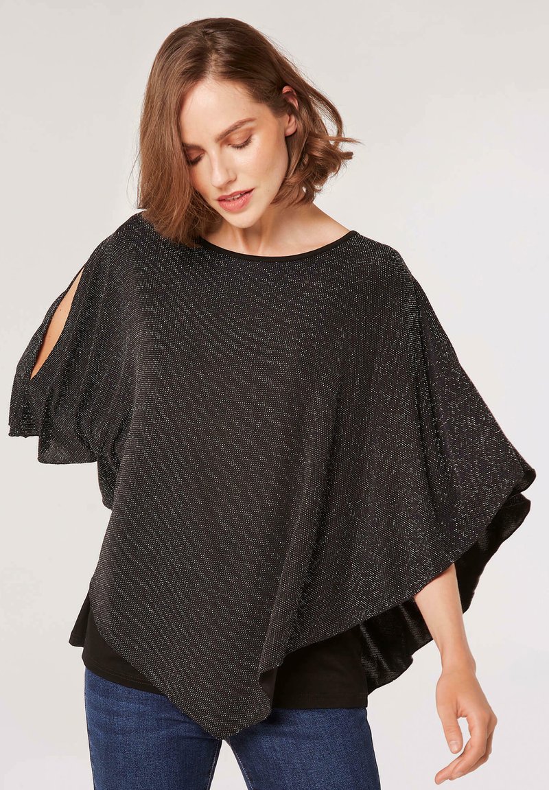 Apricot ASYMMETRIC SPARKLE - Blouse - black - Zalando