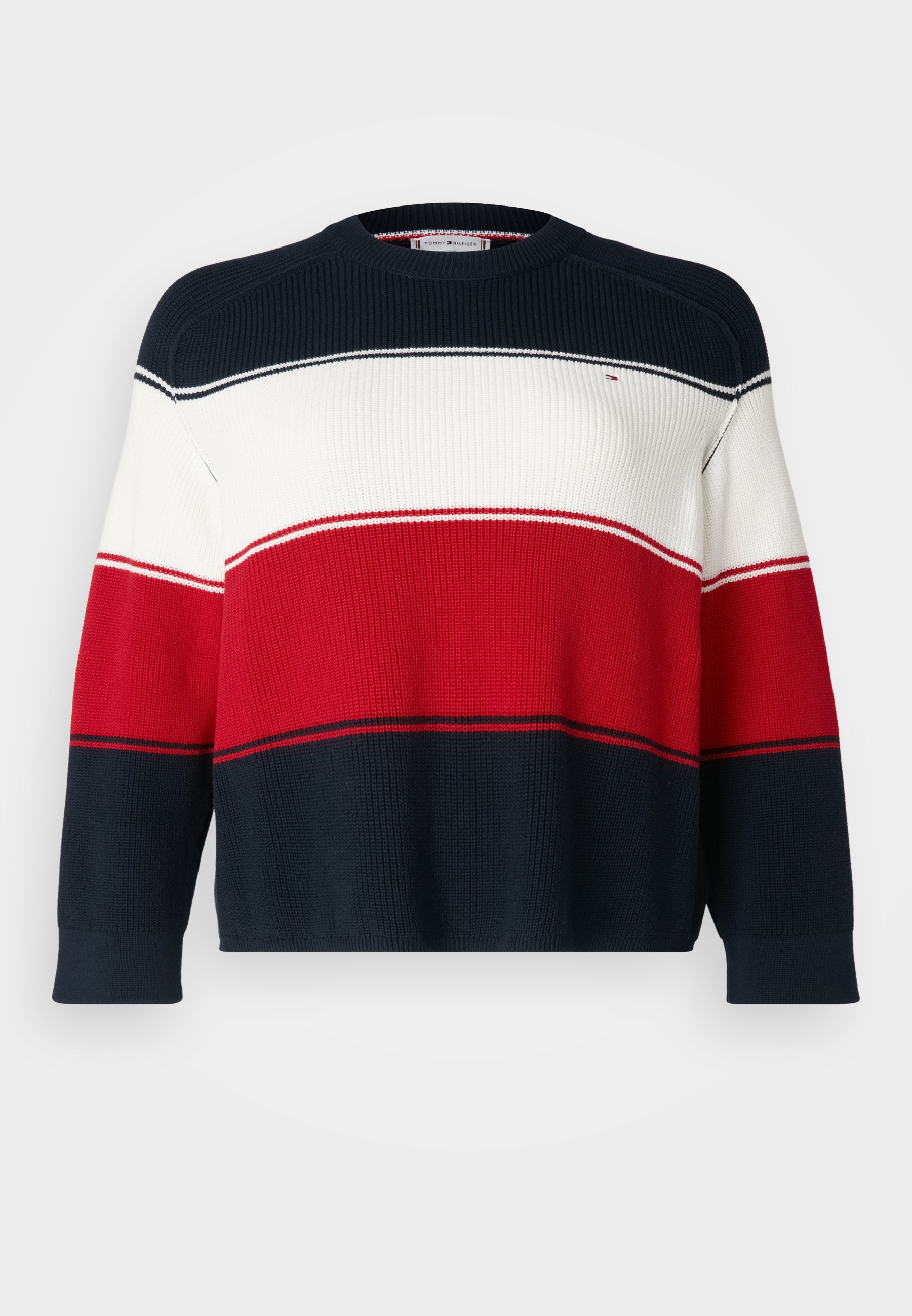 Tommy Hilfiger Curve CARDI STITCH Jumper global blue Zalando