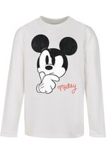 ABSOLUTE CULT MICKEY MOUSE - DISTRESSED PONDER - Longsleeve - white/wit ...