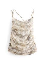 Next MESH DRAPED RUCHED CAMI TOP - Top - snake print/beige - Zalando.at