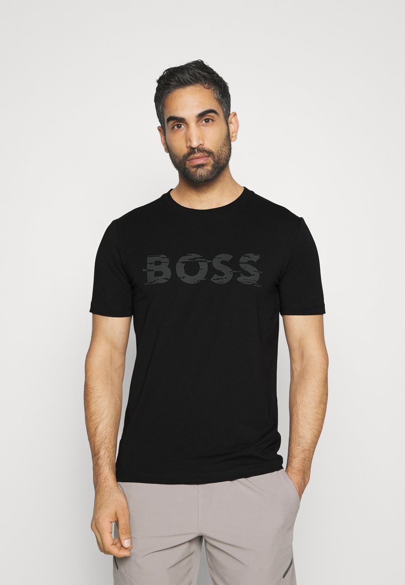 BOSS TEE - T-Shirt print - black/schwarz - Zalando.de