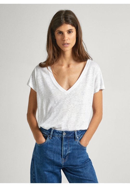 Pepe Jeans LUCY - T-shirt imprimé - white/blanc - ZALANDO.BE