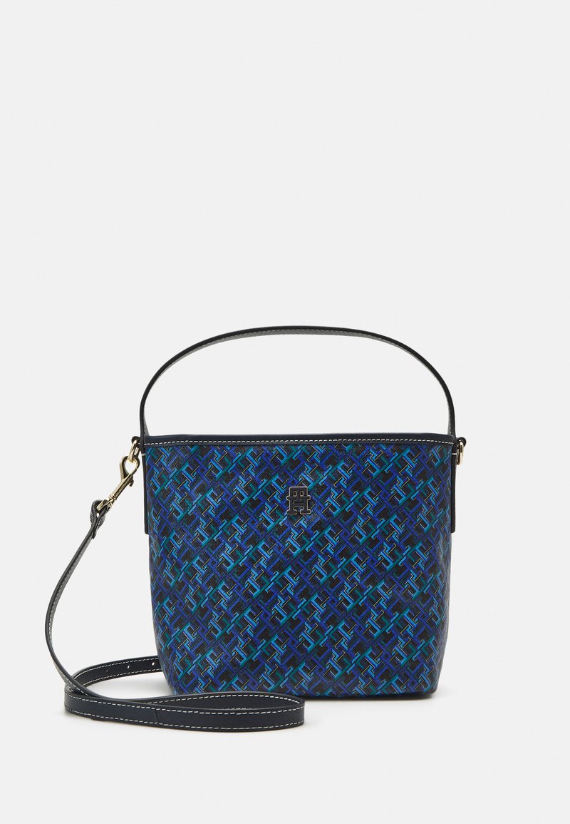Tommy Hilfiger TH MONOPLAY LEATHER BUCKET MONO - Across body bag ...