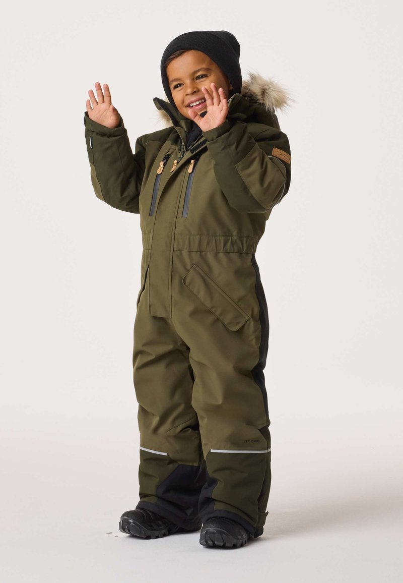 Swedemount HAFJELL WINTER OVERALL JR - Overall - dk olive olive/oliv ...