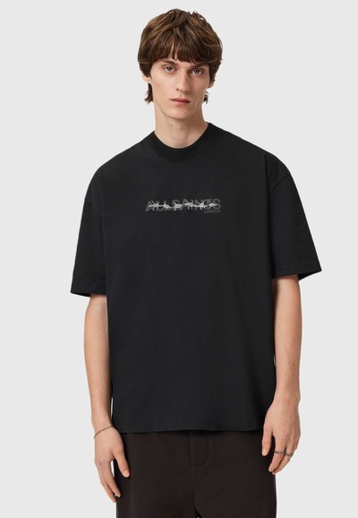 AllSaints REDACT CREW - Printtipaita - ashen white/valkoinen - Zalando.fi