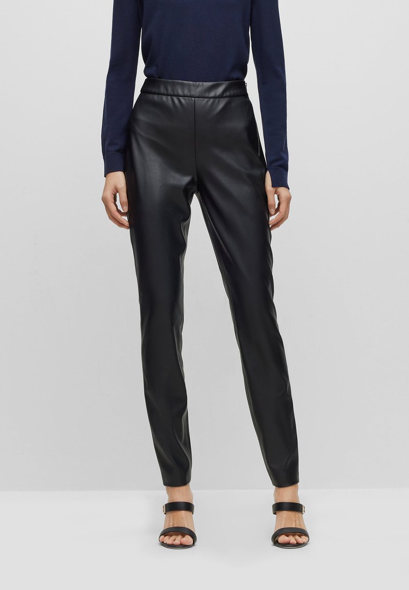 BOSS C TASLIMAH - Tygbyxor - black/svart - Zalando.se