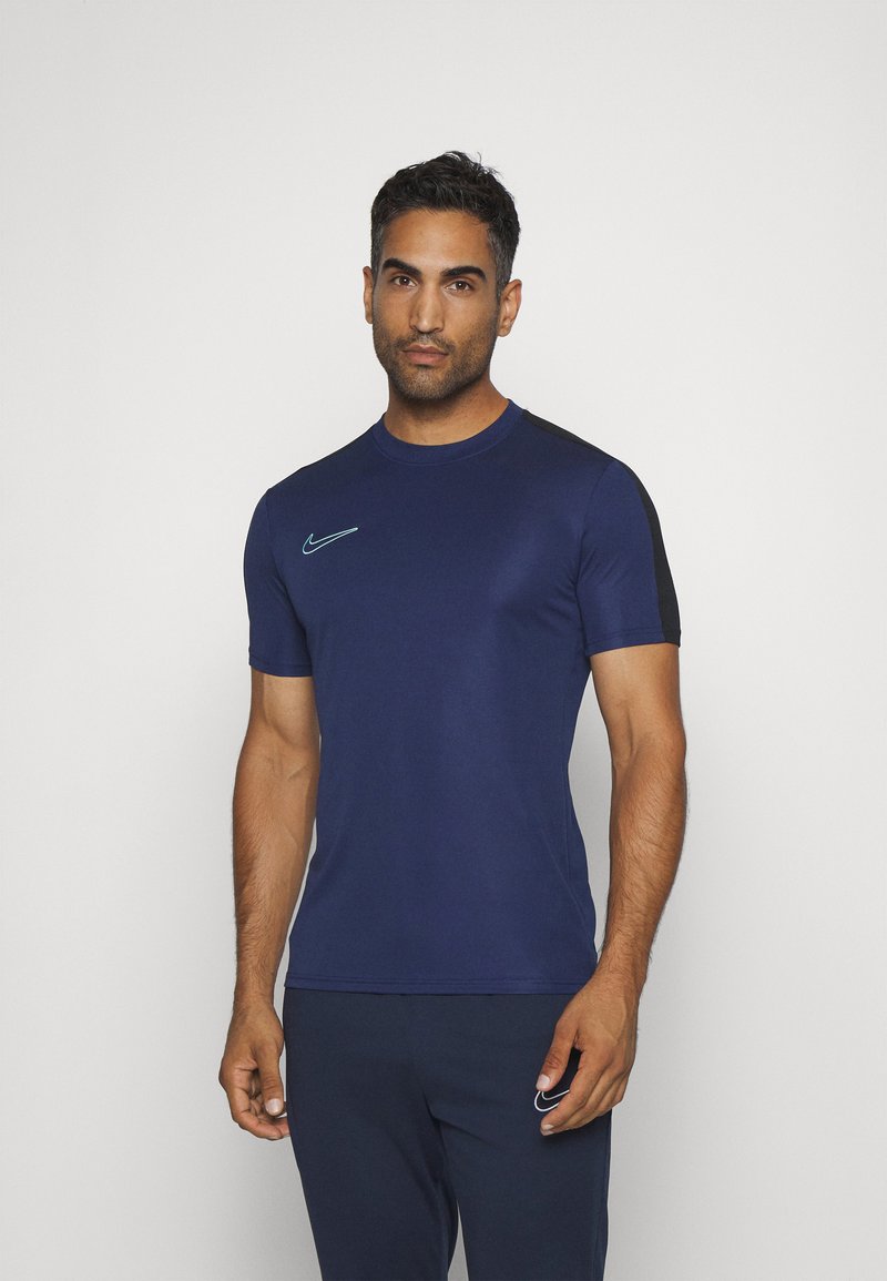 Nike Performance Sports T-shirt - midnight navy/black/hyper turqouise ...