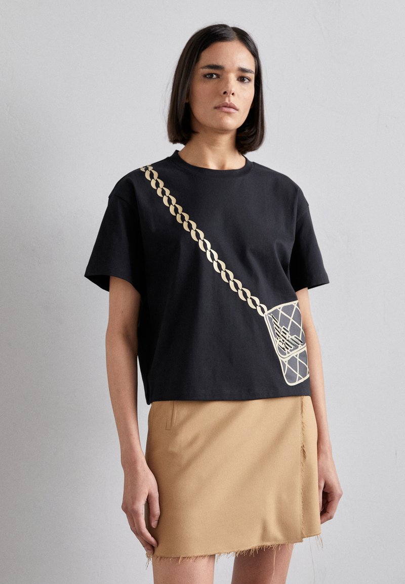 Emporio Armani Print T-shirt - nero/black - Zalando.co.uk
