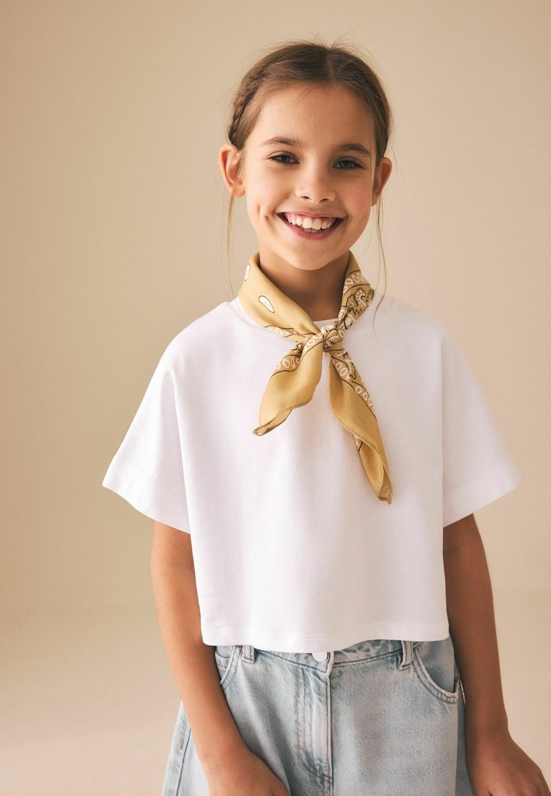 Next BOXY HEAVYWEIGHT - Basic T-shirt - white - Zalando