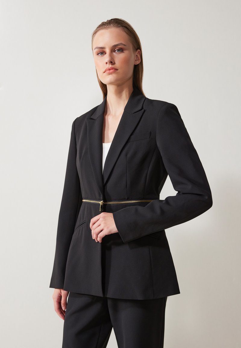 Anna Field Żakiet/czarny - Zalando.pl