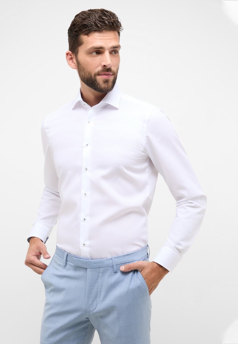 Eterna ORIGINAL SHIRT SLIM FIT - Formal shirt - weiß/white - Zalando