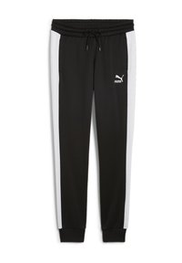 Puma ICONIC - Tracksuit bottoms - black - Zalando