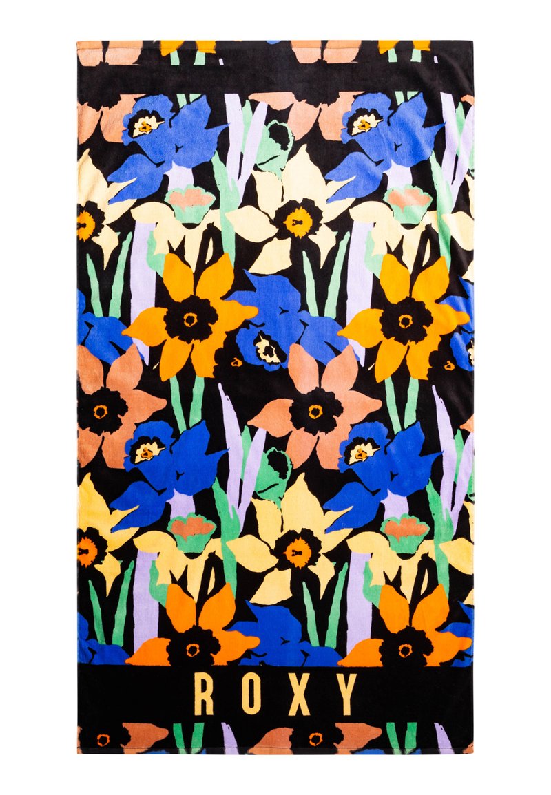 Roxy COLD WATER PRINTED - ERJAA04128 - Rantapyyhe - anthracite flower ...