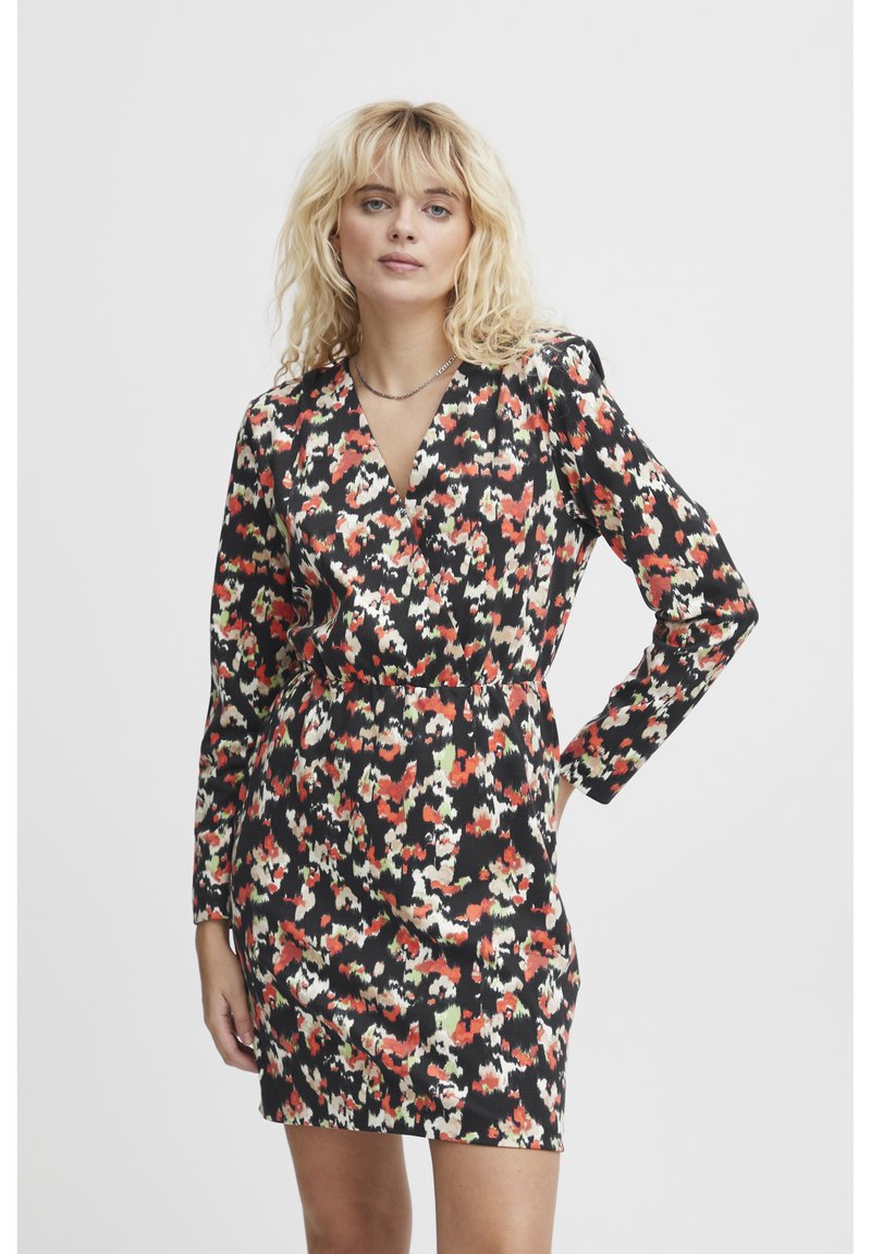 ICHI Jersey dress - total eclipse multi aop/multi-coloured - Zalando.co.uk