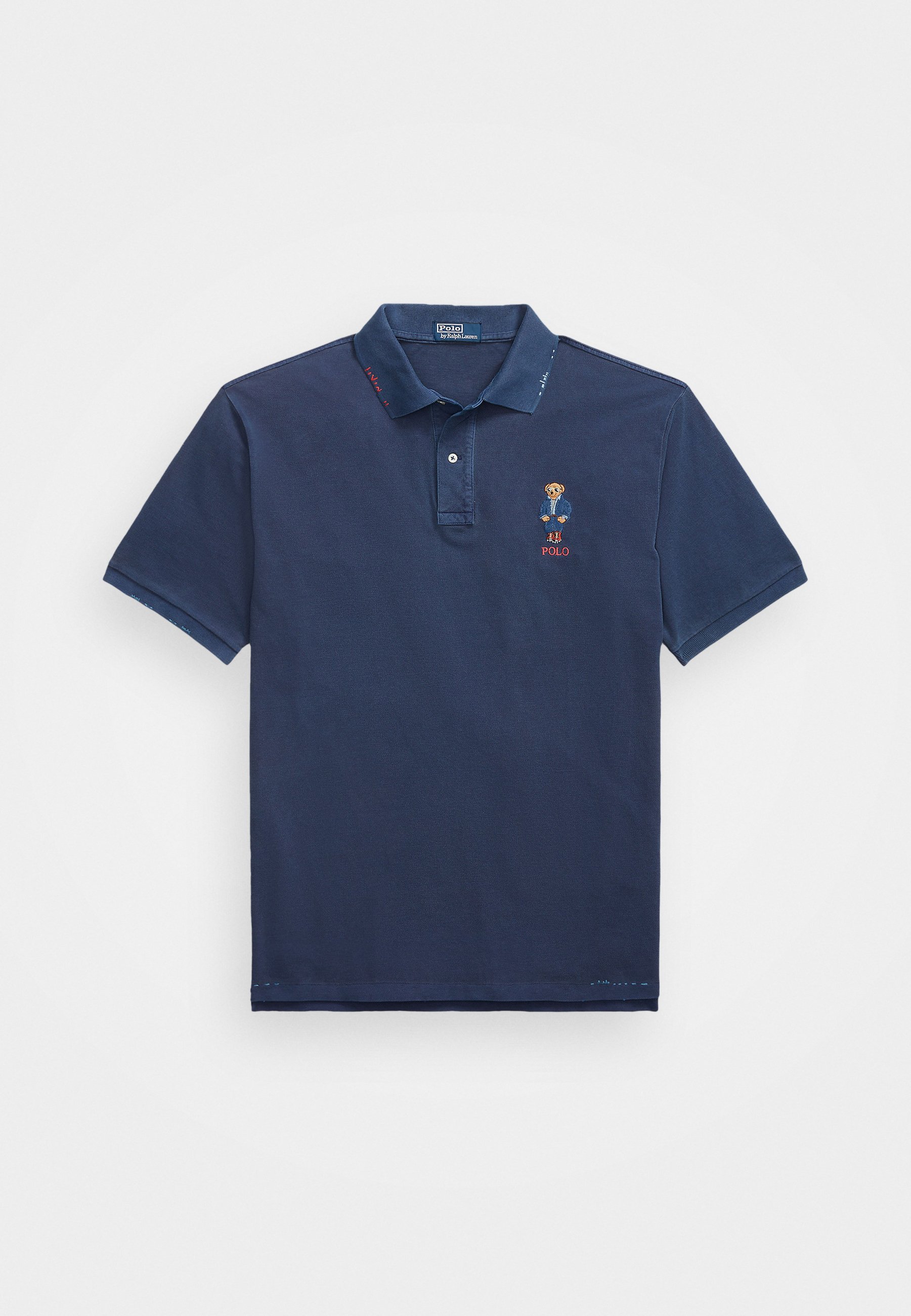 Polo Ralph Lauren Big Tall POLO BEAR MESH POLO SHIRT Polo newport navy bleu marine ZALANDO.FR