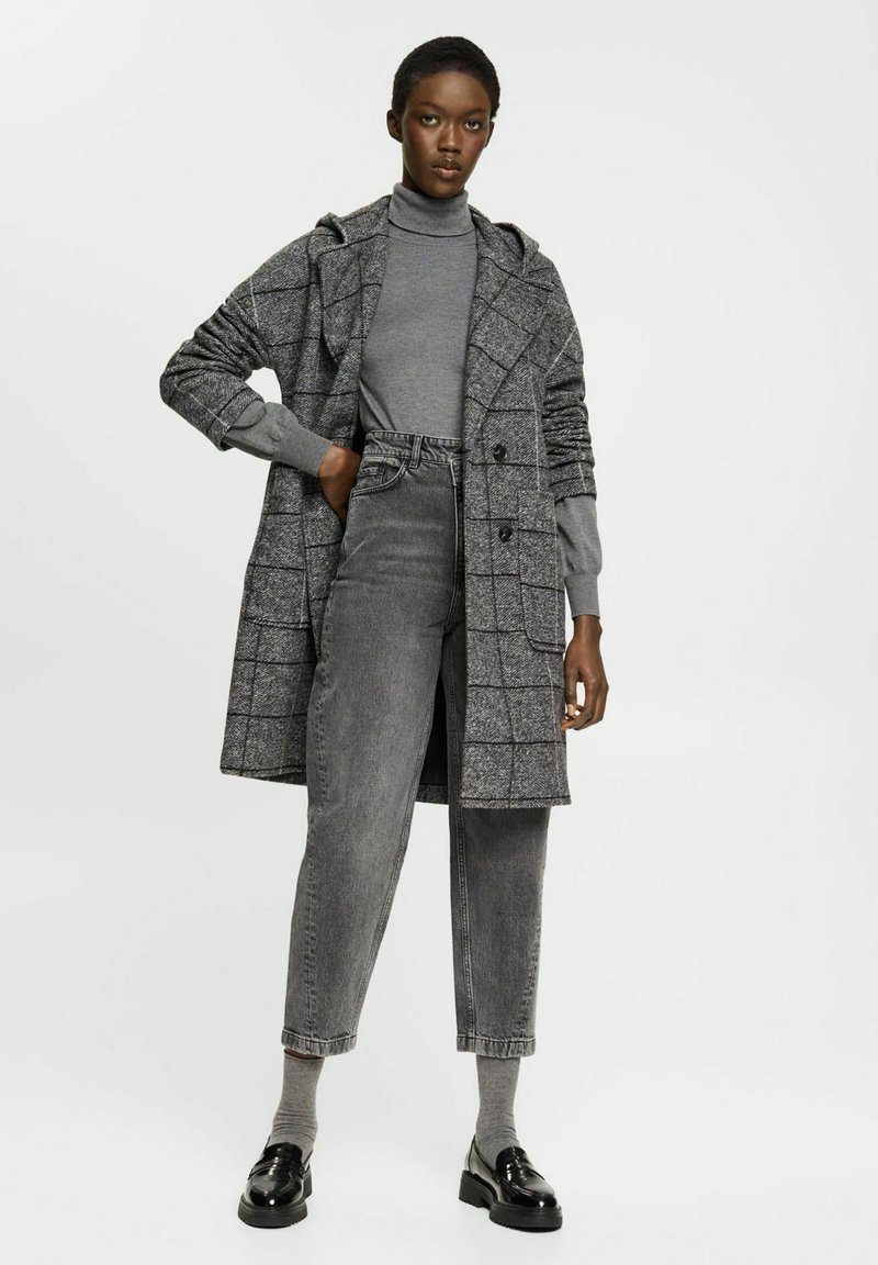 Esprit Collection Straight leg jeans - black medium wash/zwart - Zalando.be