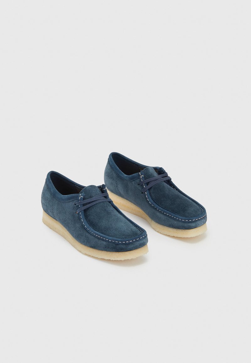 Clarks Originals WALLABEE - Casual lace-ups - navy/teal/blue - Zalando.de