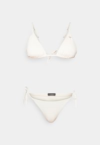 Emporio Armani CUPS TRIANGLE AND STRING BRAZILIAN SET - Bikini - ecru ...