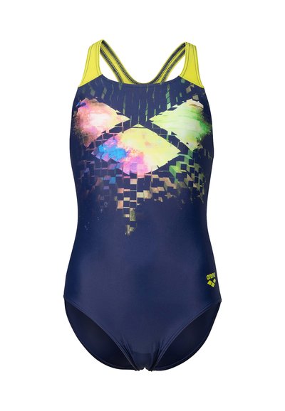 Speedo GIRLS PRINTED TWINSTRAP - Plavky - funny pink/fandango pink ...